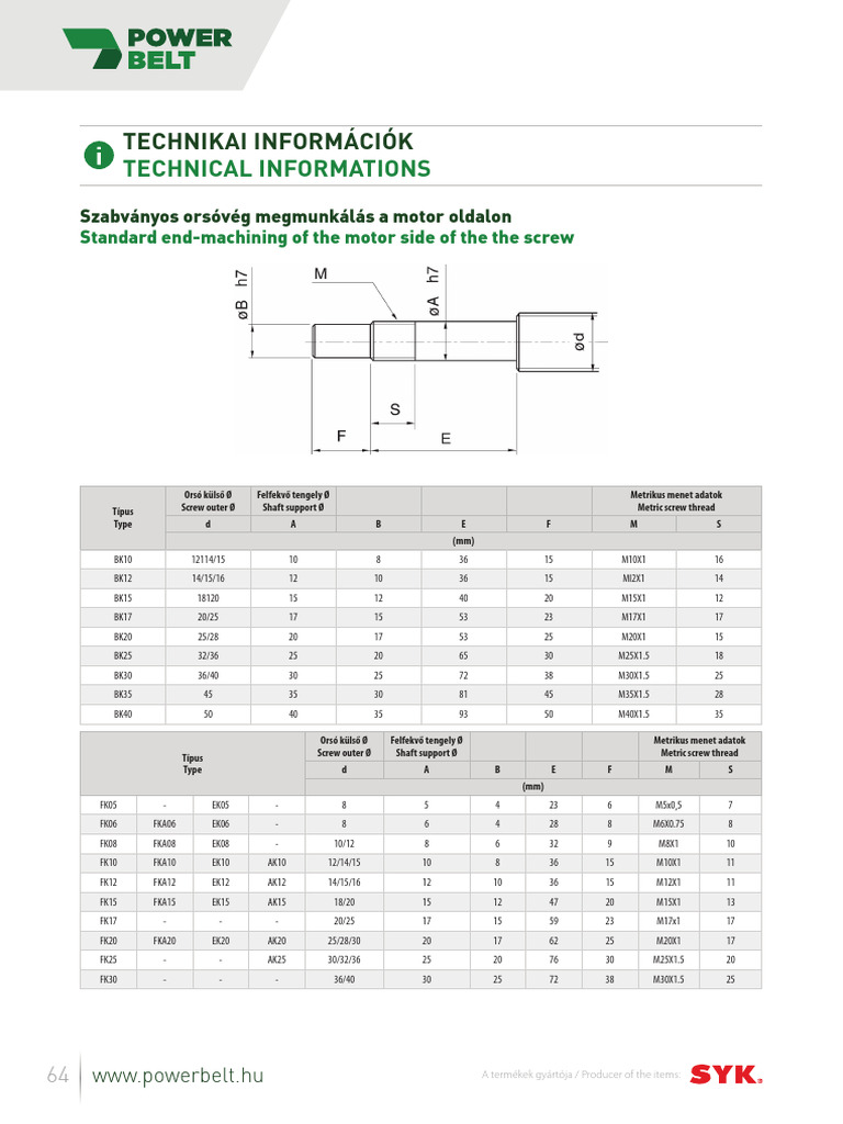 Ball Screw End Machining Catalogue | PDF