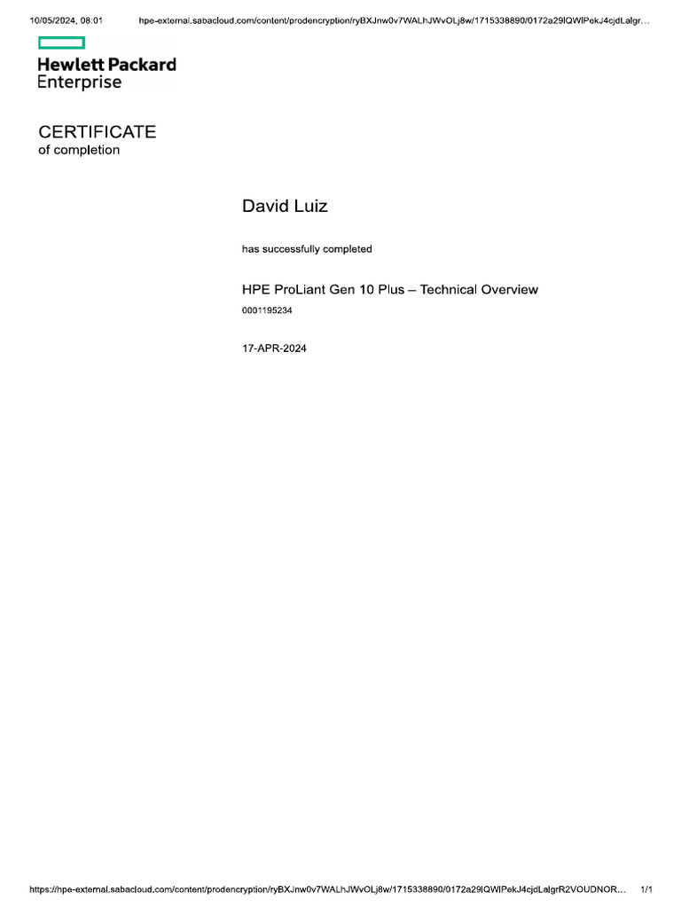 HPE ProLiant Gen 10 Plus - Technical Overview | PDF
