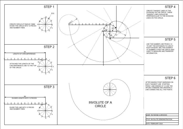 Involute of Circle Demonstration-Model | PDF | Circle | Geometry