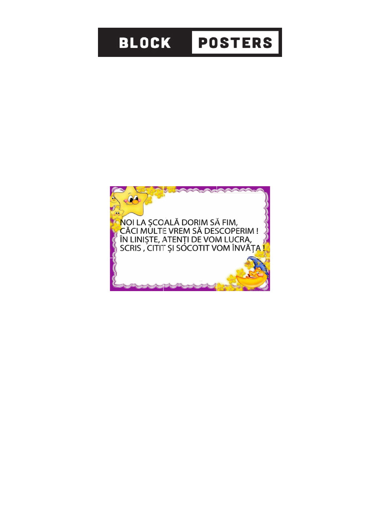 Block Poster Setup Guide | PDF