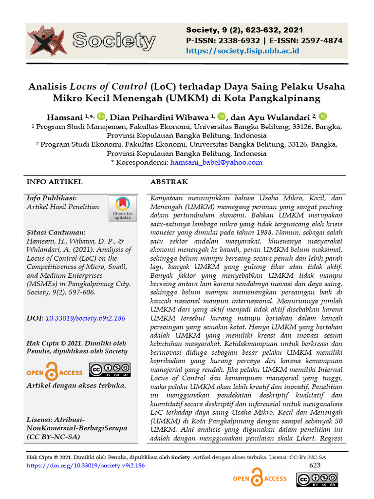 Analysis of Locus of Control Loc On The 2bb53ac5 | PDF