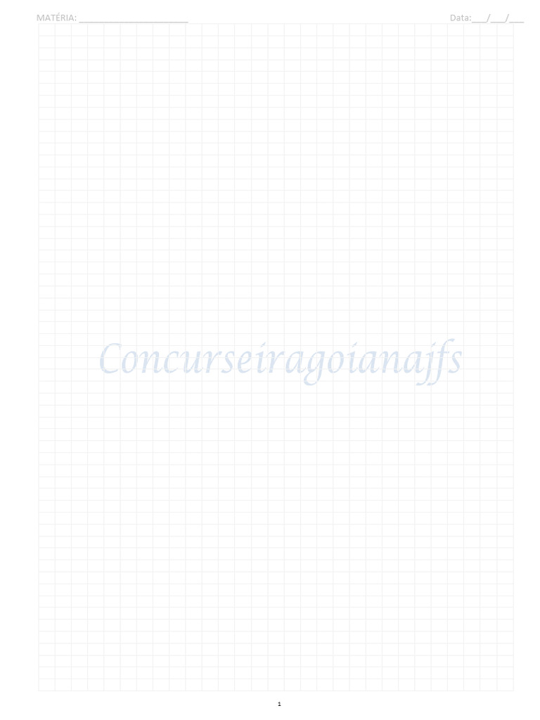 Folha A5 Pautada Quadriculada - Vertical | PDF