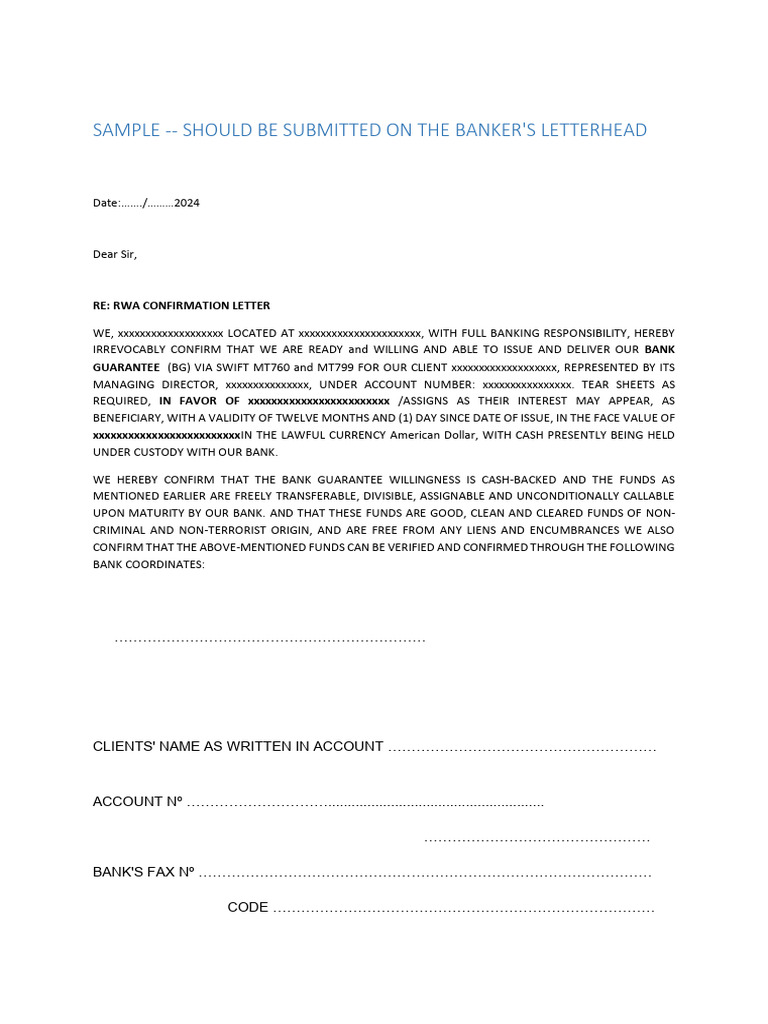 Willingness Letter For NBK | PDF | Business | Finance & Money Management