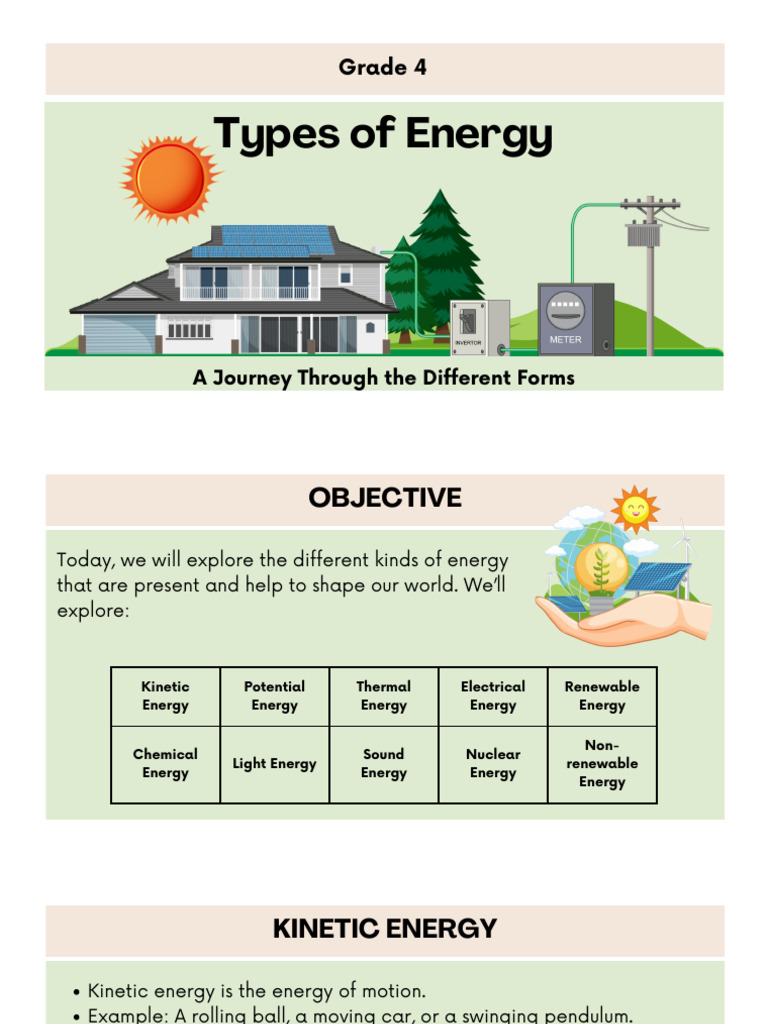 Types of Energy Science Presentation in Colorful Illustrative Simple ...