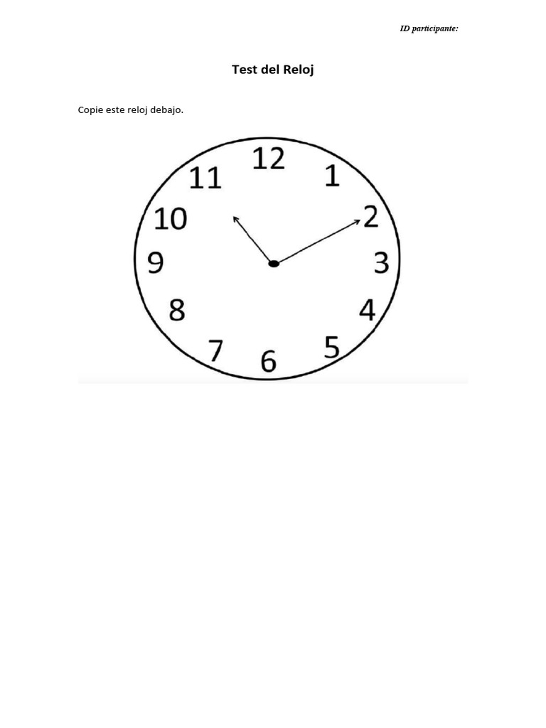 Test Del Reloj - Fase 2 | PDF