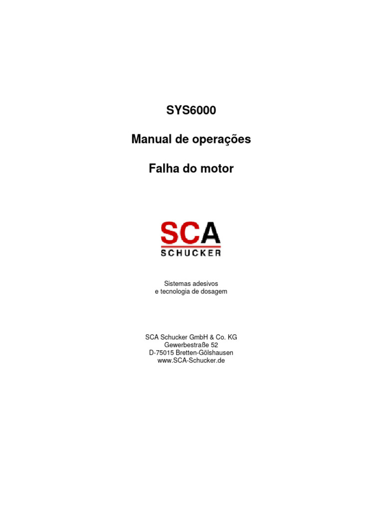 Mensagens de Erro do Motor SYS6000 | PDF | Motores | Temperatura