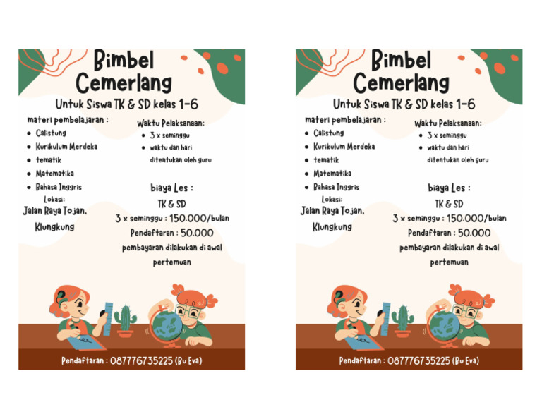 Brosur Bimbel 150 | PDF