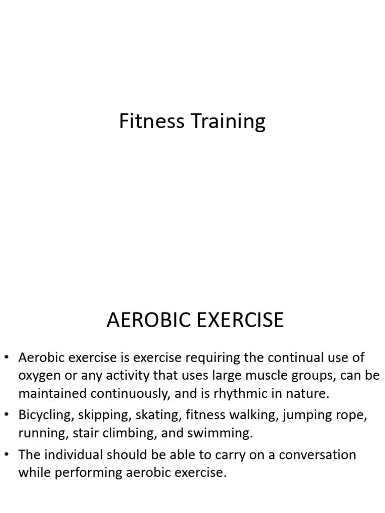 Health Wellness 3 - Fitness Training | PDF | Physical Fitness ...