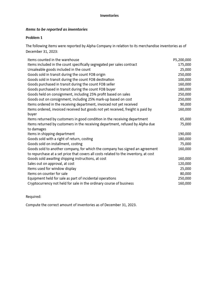 Inventories Illustration | PDF | Inventory | Financial Economics