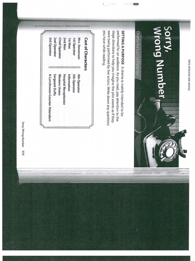 Sorry-Wrong-Number G9 | PDF