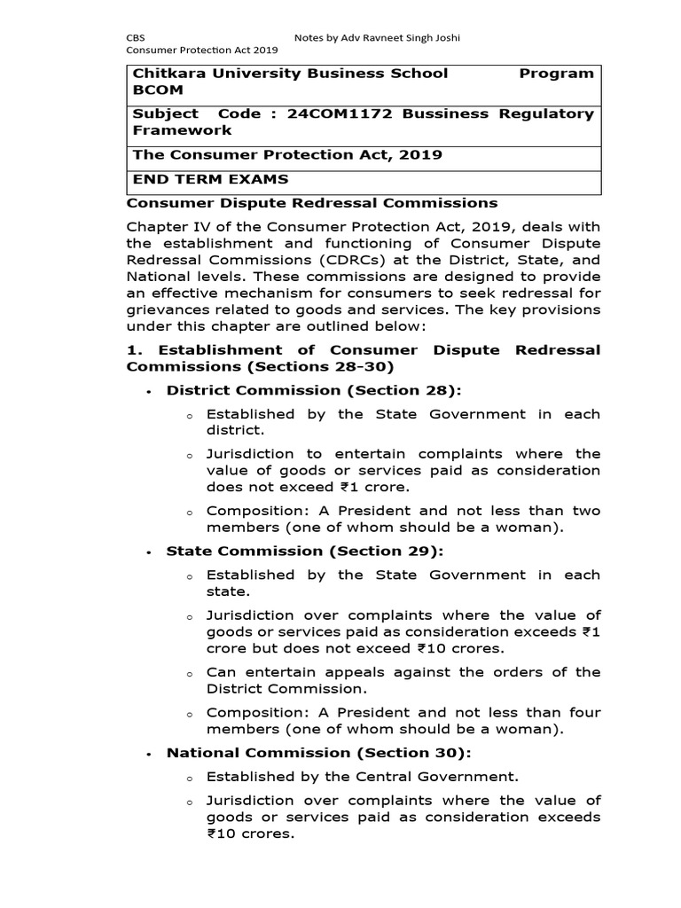 Consumer DIspute Redressal COmmission | PDF | Appeal | Appellate Court