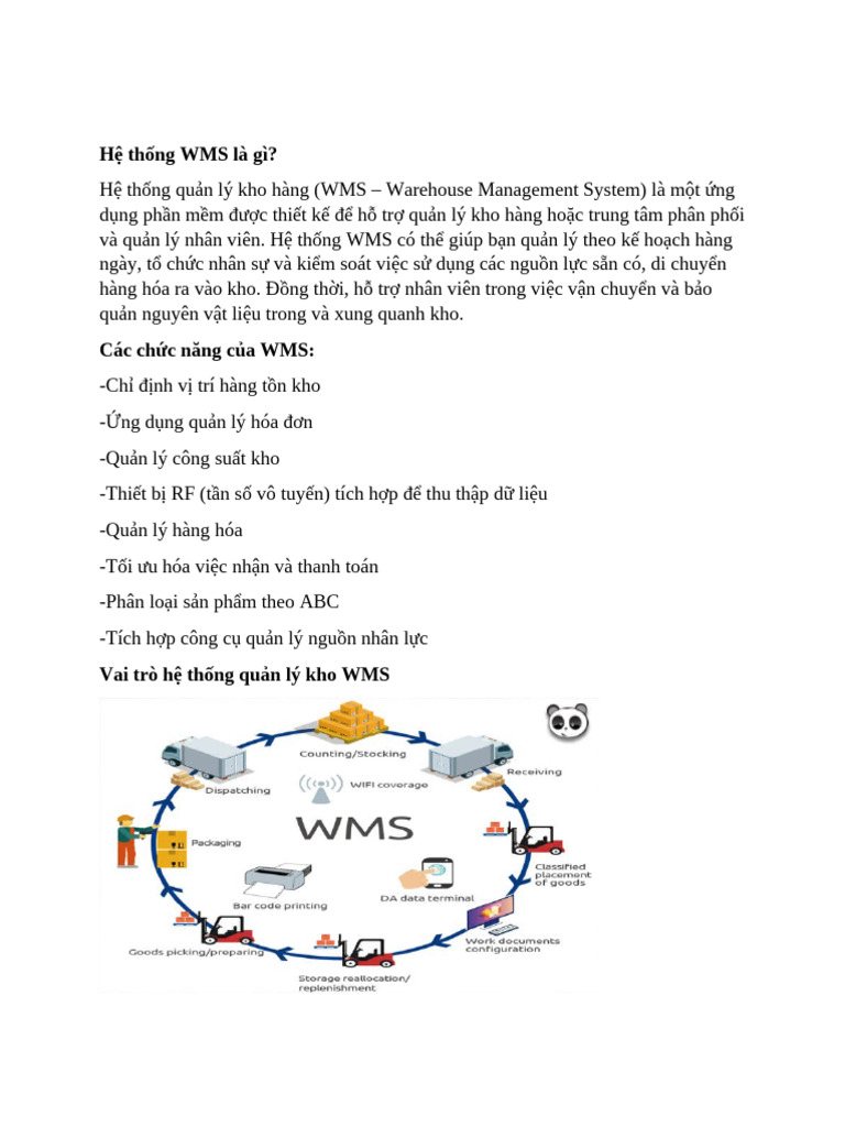 HỆ THỐNG WMS VÀ TMS | PDF