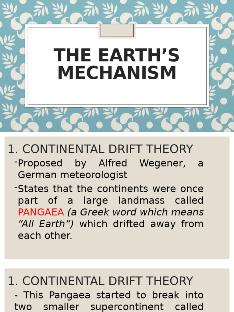 Continental Drift Seafloor Spreading | PDF | Plate Tectonics | Seabed