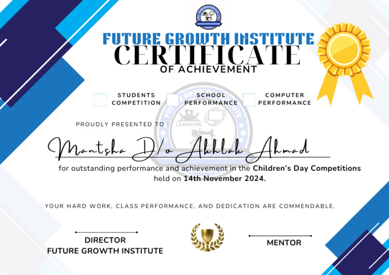 Certificate On 15 October | PDF