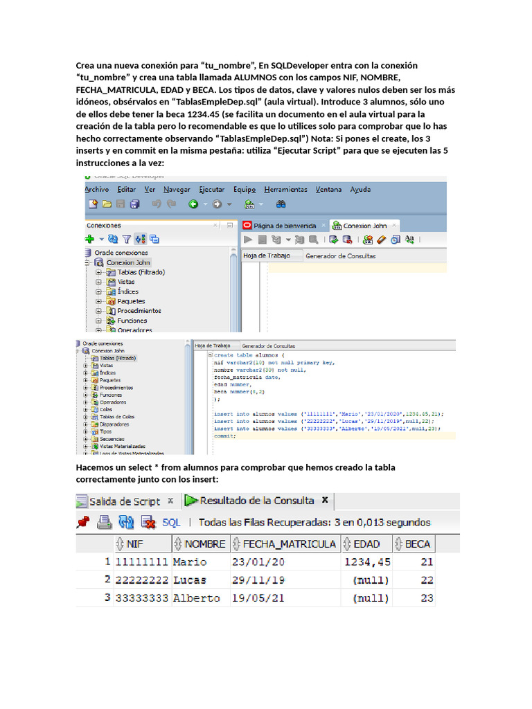 Nuevo Documento de Microsoft Word | PDF | Mi sql | SQL