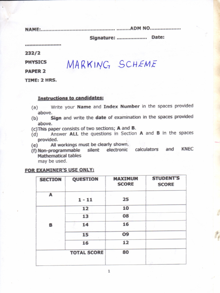 Physics Pp2 Ms | PDF