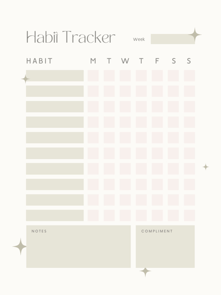 Habit Tracker | PDF | Foreign Language Studies | Lifestyle