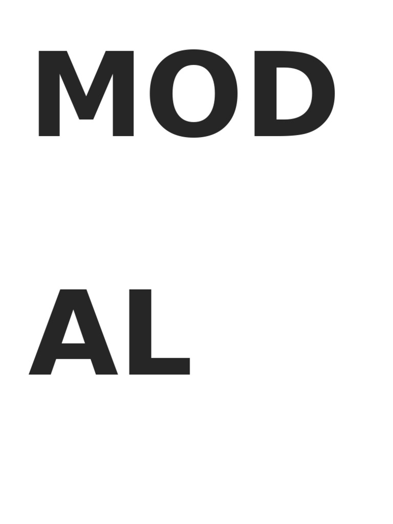 Modal Adverbs | PDF