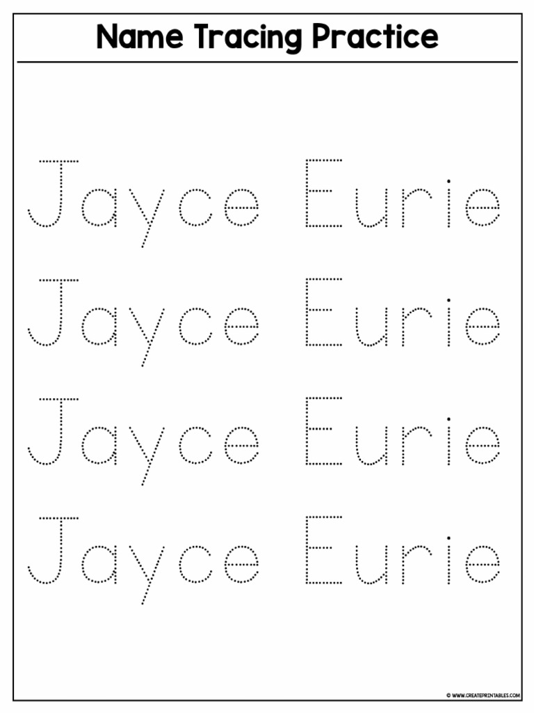 Name Tracing Practice 6705 8DEF CCB8 | PDF