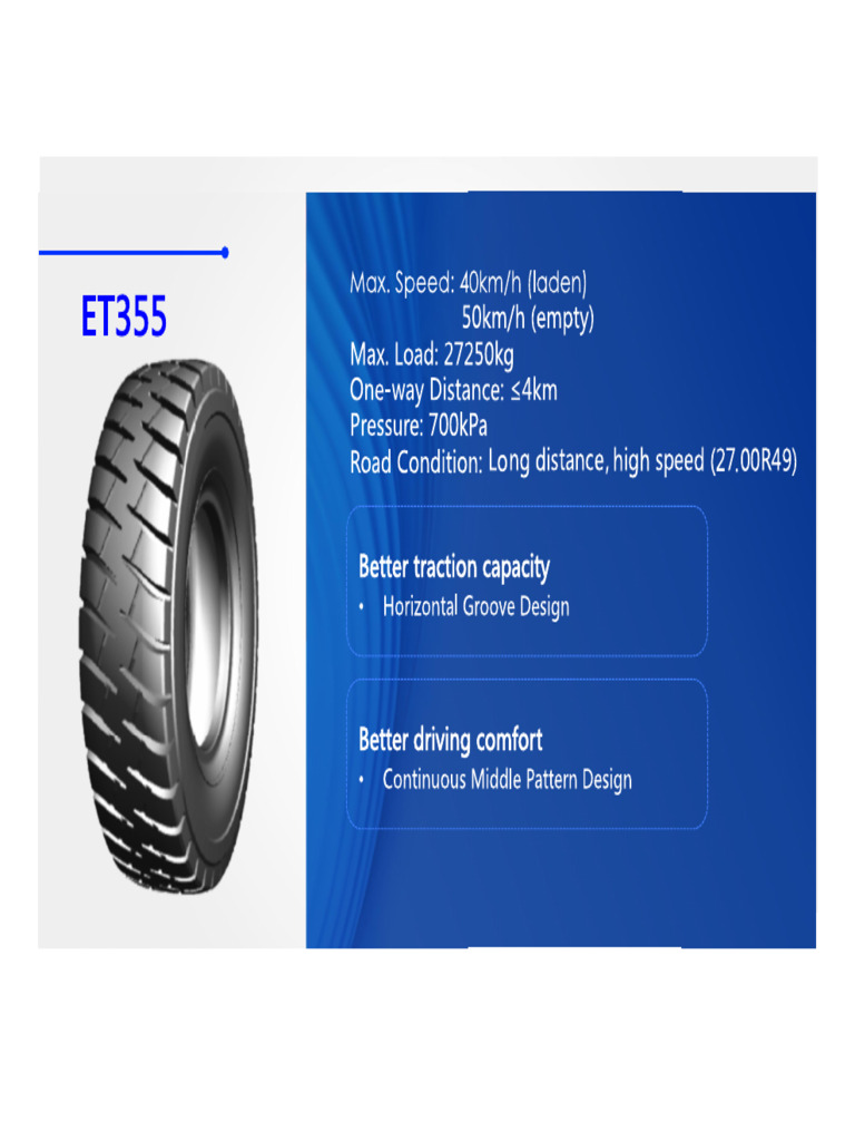 TECHKING - 27.00R49 ET 355 v2 | PDF