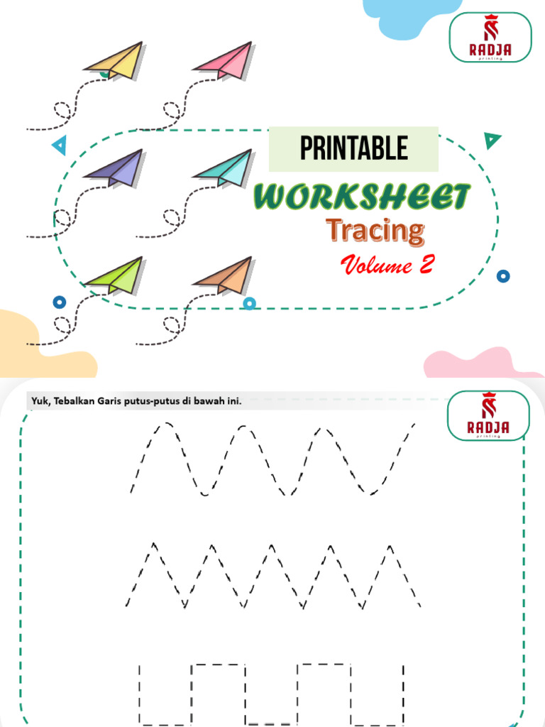 Worksheet Menghubungkan Garis untuk TK | PDF