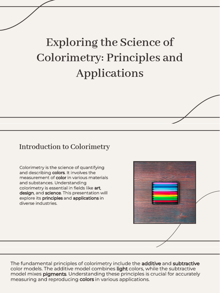 Slidesgo Exploring The Science of Colorimetry Principles and ...
