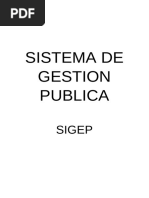 Guía Operativa del SIGEP | PDF | Red mundial | Internet y web