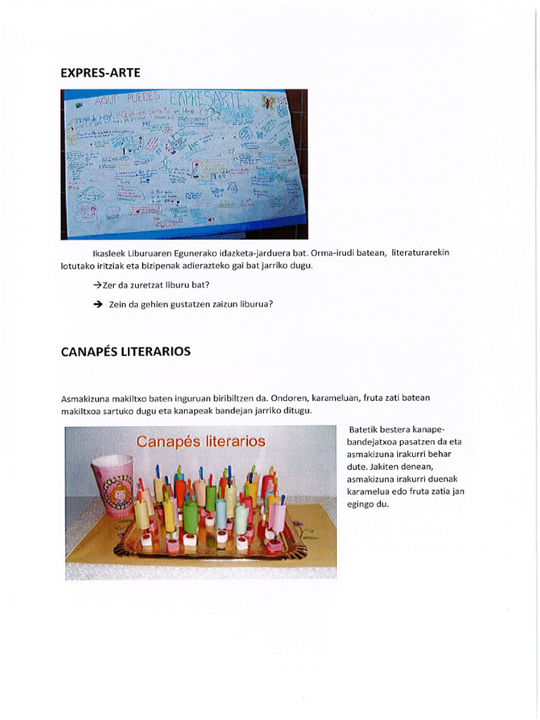 Irakurketa Lantzeko Jolasak | PDF