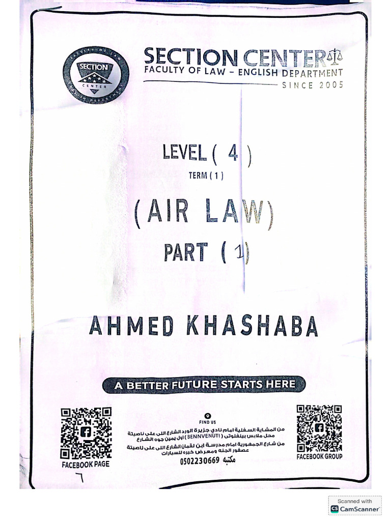 Air Law Lessons | PDF