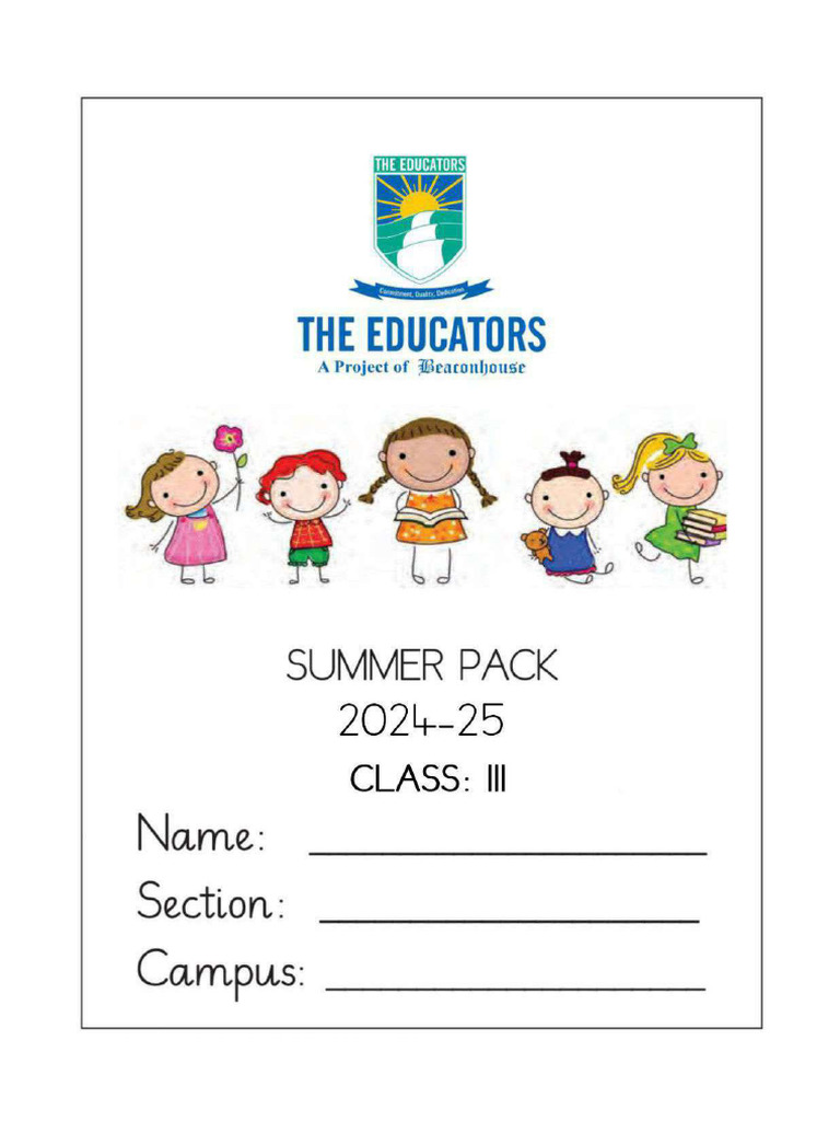 Class 3 Summer Pack | PDF