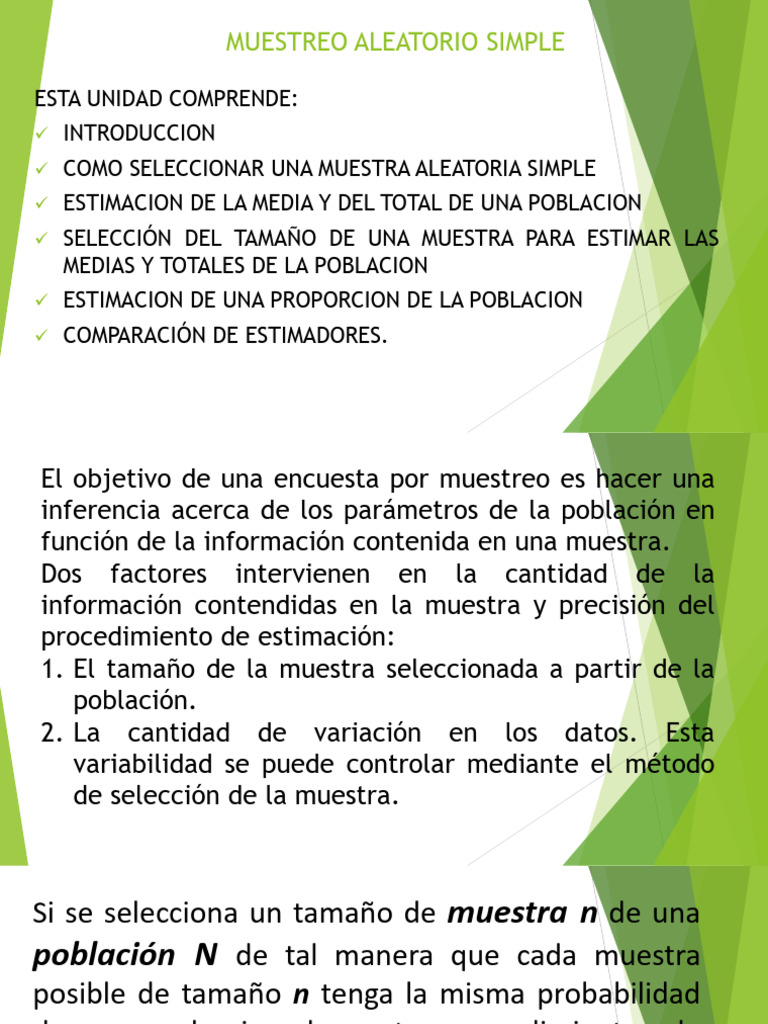 Unidad Ii Conceptos Basicos de Muestreo1 | PDF | Muestreo (Estadísticas) | Teoría de la estimación