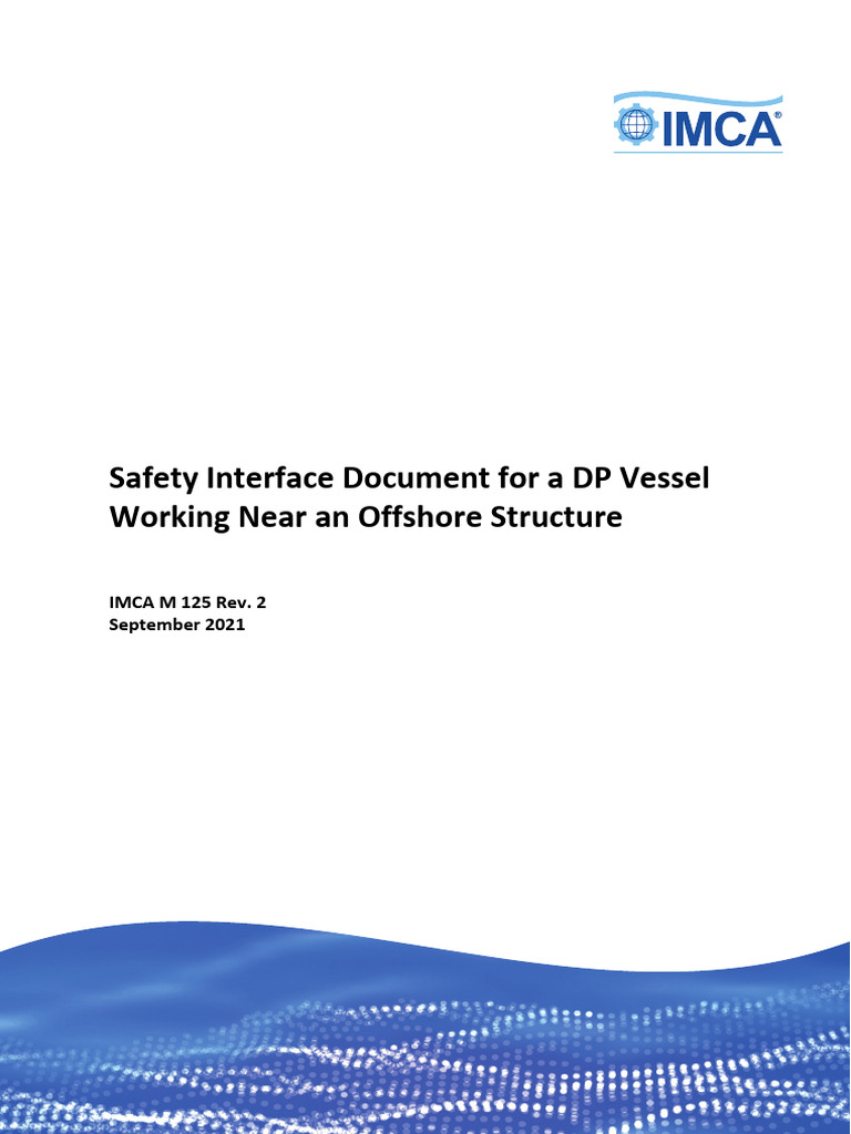IMCA 125 Safety Interface Document For A DP Vessel | PDF | Audit ...