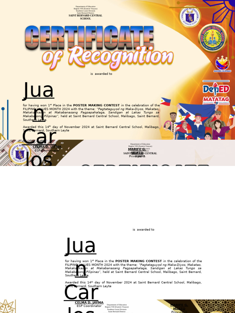 Fil.Values Certificate | PDF