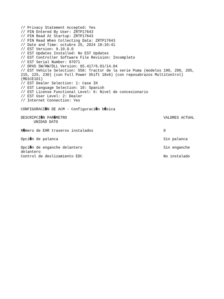 ZRTP17643 20241025 87071 ConfigData VB1 | PDF