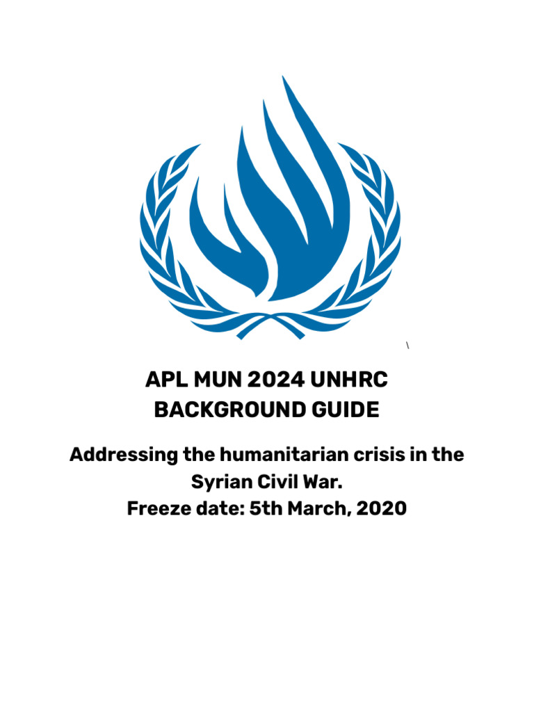 APLMUN 2024 United Nations Human Rights Council Background Guide | PDF | Bashar Al Assad | Syria