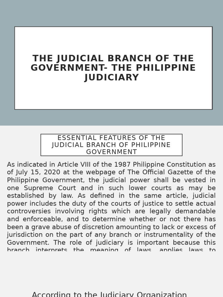 Q2-L1-Judicial Branch of The Government | PDF | Appeal | Judiciaries