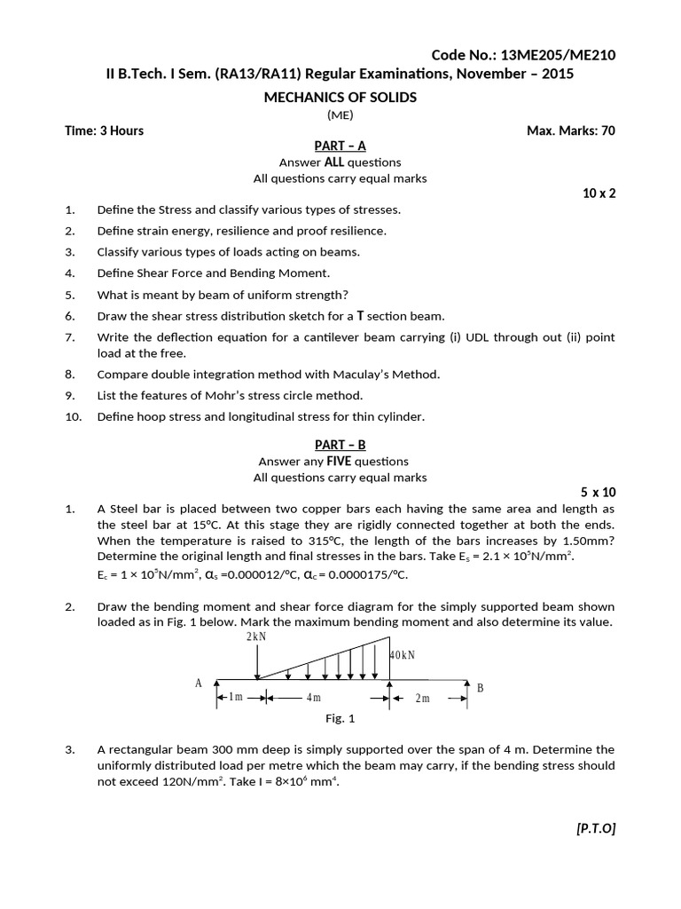 Mos Reg 2015 Pdf Beam Structure Bending