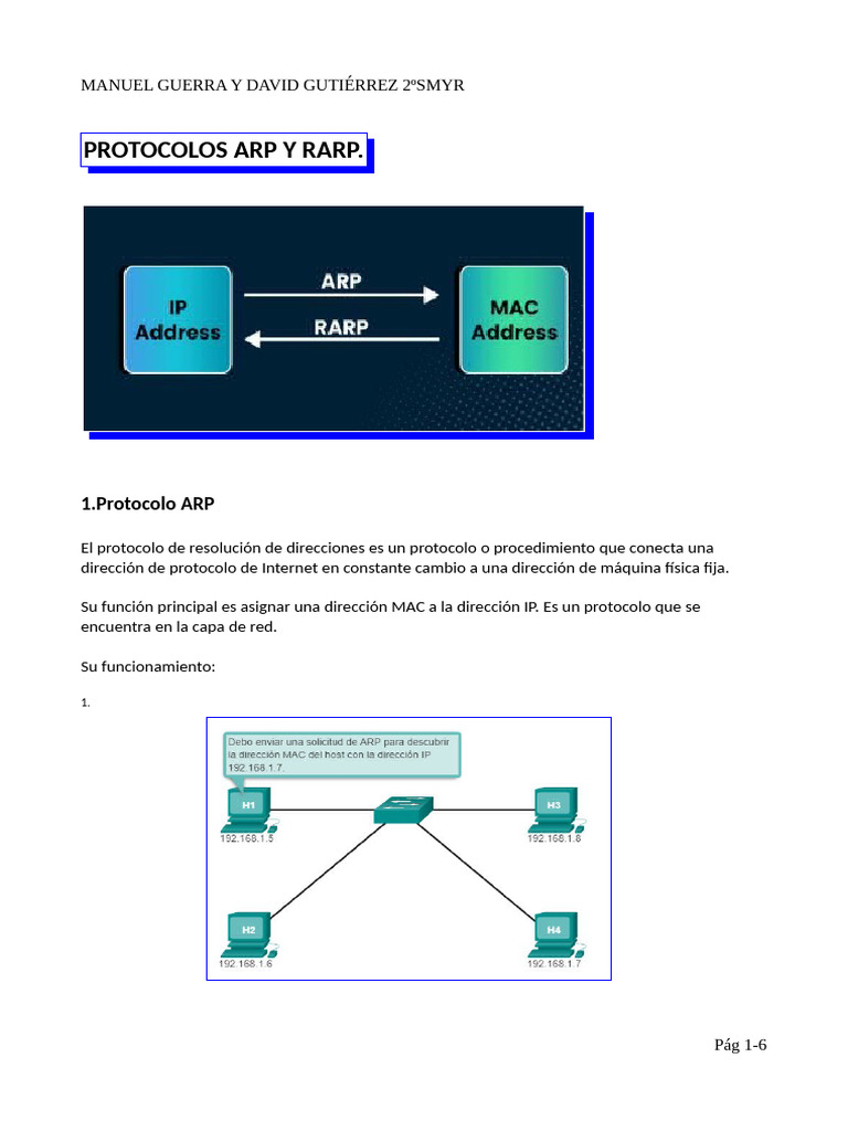 Protocolo Arp y Rarp | PDF | Informática