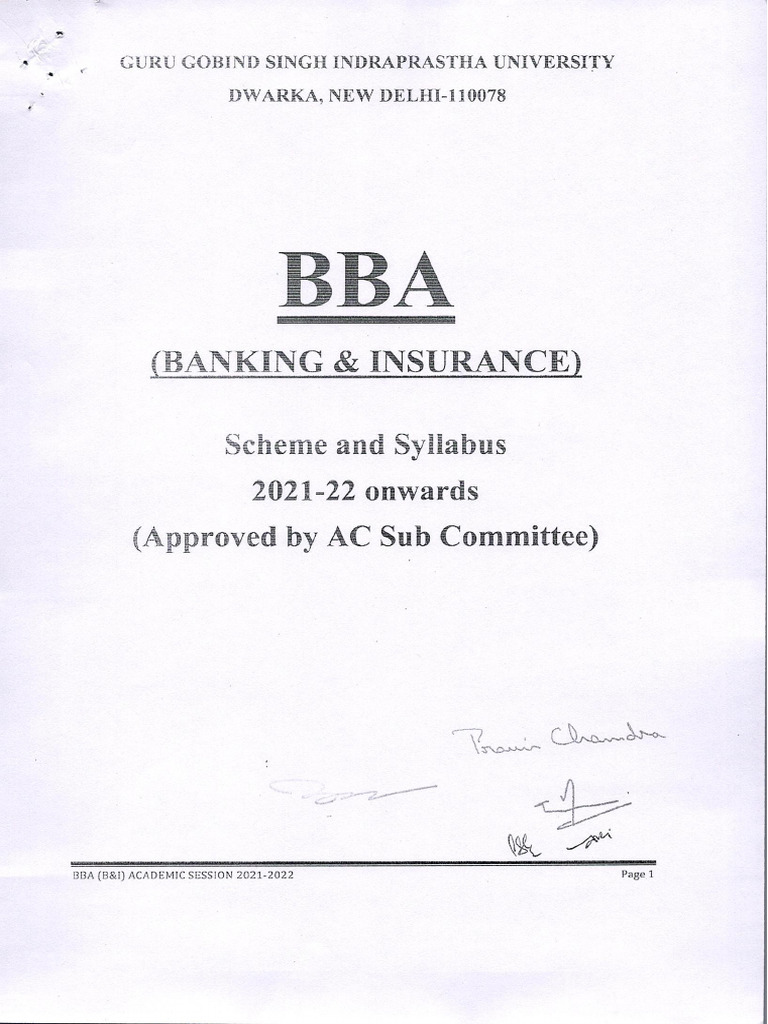 BBA (Banking & Insurance) | PDF