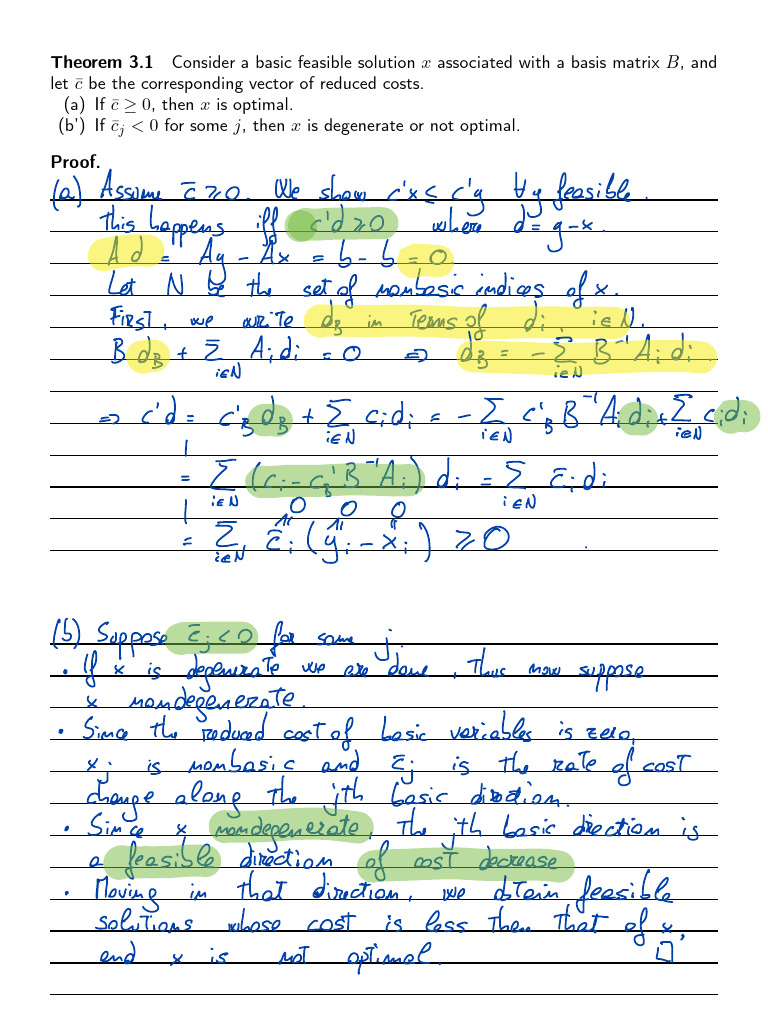 The Simplex Method - Part 1 - Notes | PDF