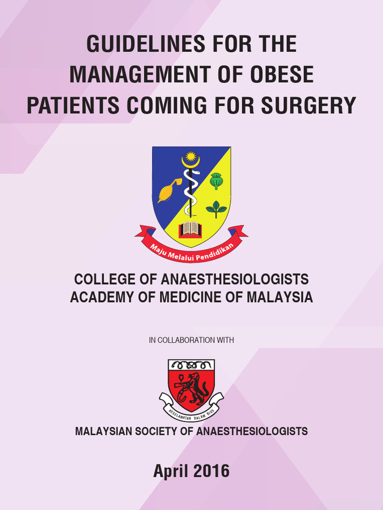 Guidelines for Managing Obese Surgical Patients | PDF | Anesthesia ...
