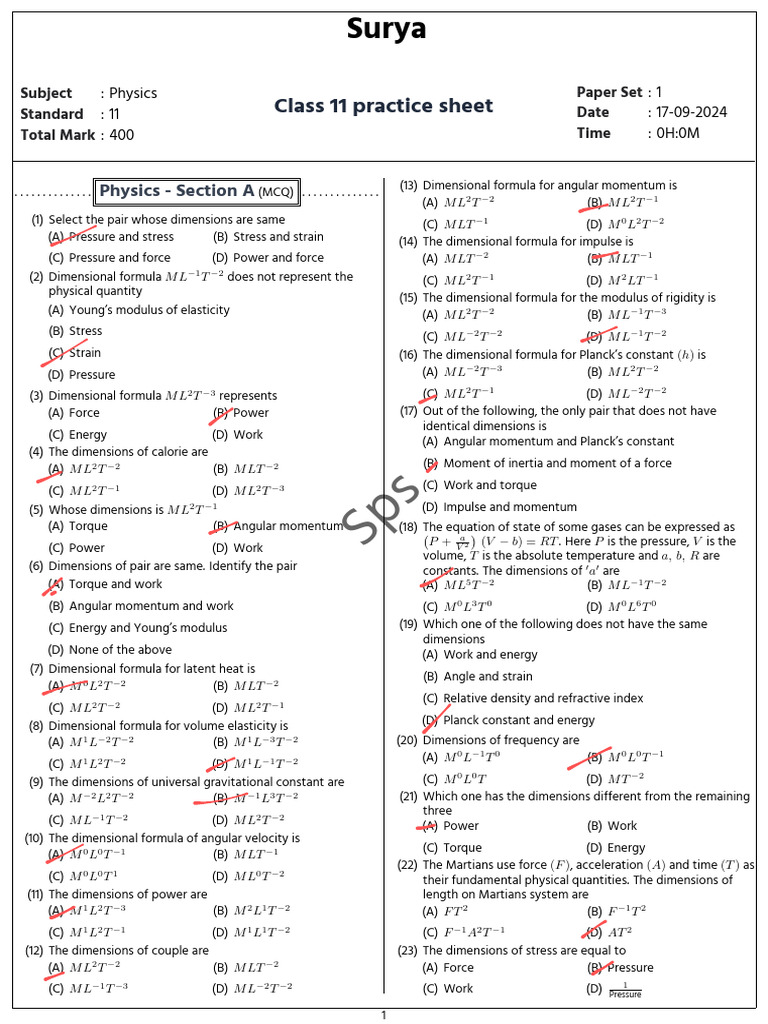 Class_11__practice_sheet_1726548752_copy | PDF | Torque | Angular Momentum