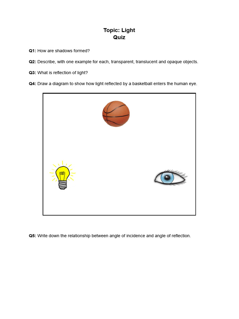 Light Quiz | PDF