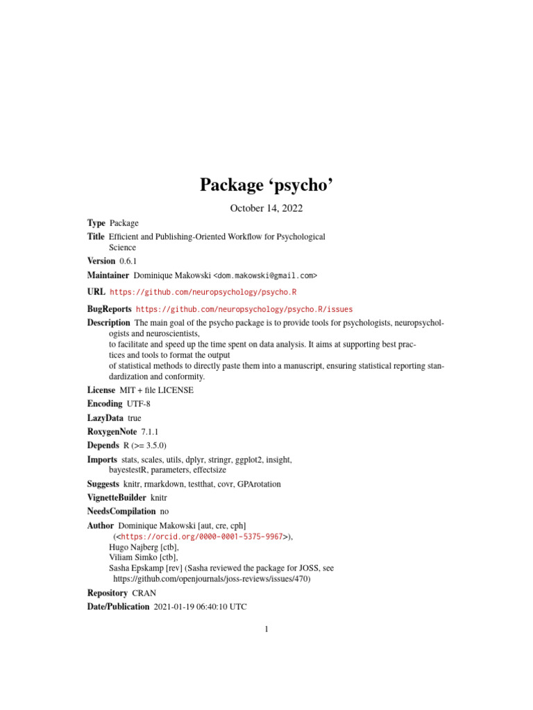 psycho | PDF | Mean | Standard Score