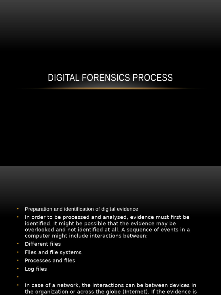 Digital Forensics Process | PDF | Digital Forensics | Computer Forensics