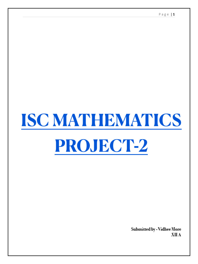 Maths Project2 | PDF | Mathematical Optimization | Applied Mathematics