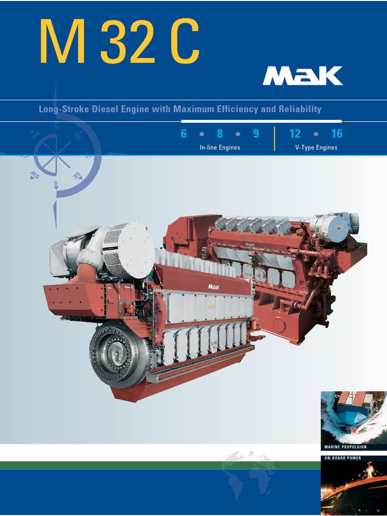 Brochure - MaK M 32 C | PDF | Engines | Pump
