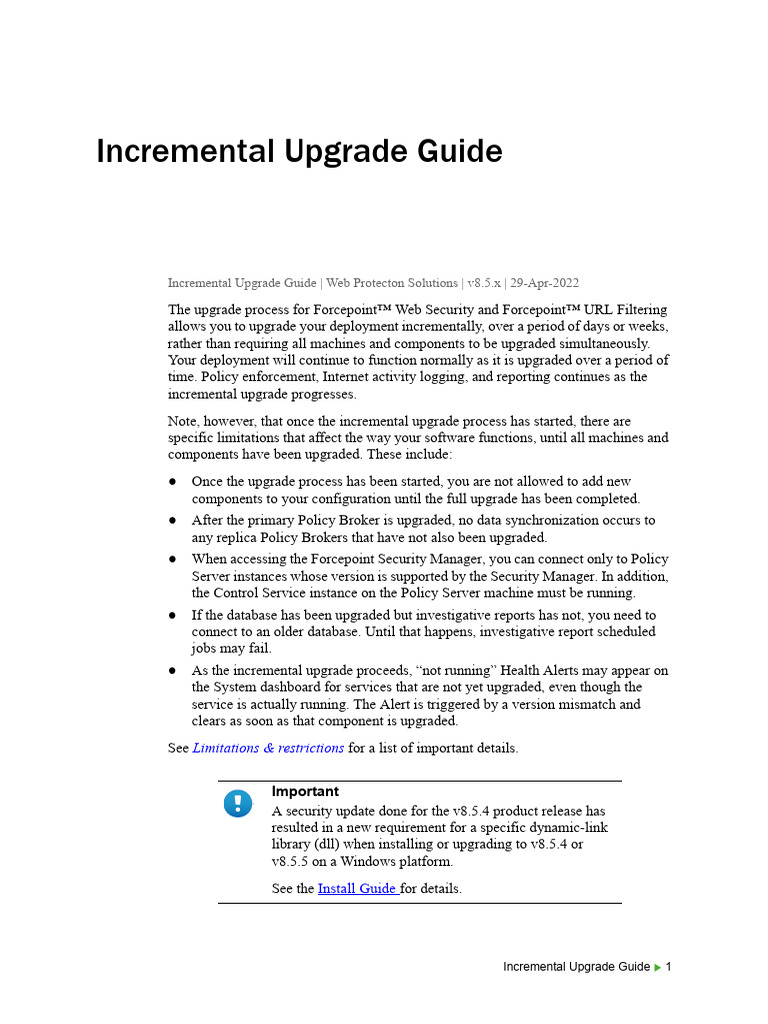 Incremental Upgrade | PDF | Networking | Web Server