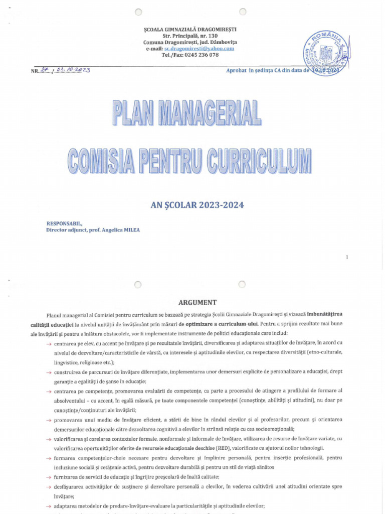Plan Managerial Curriculum BUUUUUUUUUN | PDF