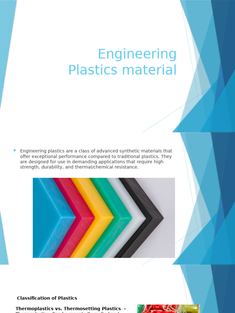 Engineering Plastics Material VK | PDF | Thermoplastic | Plastic